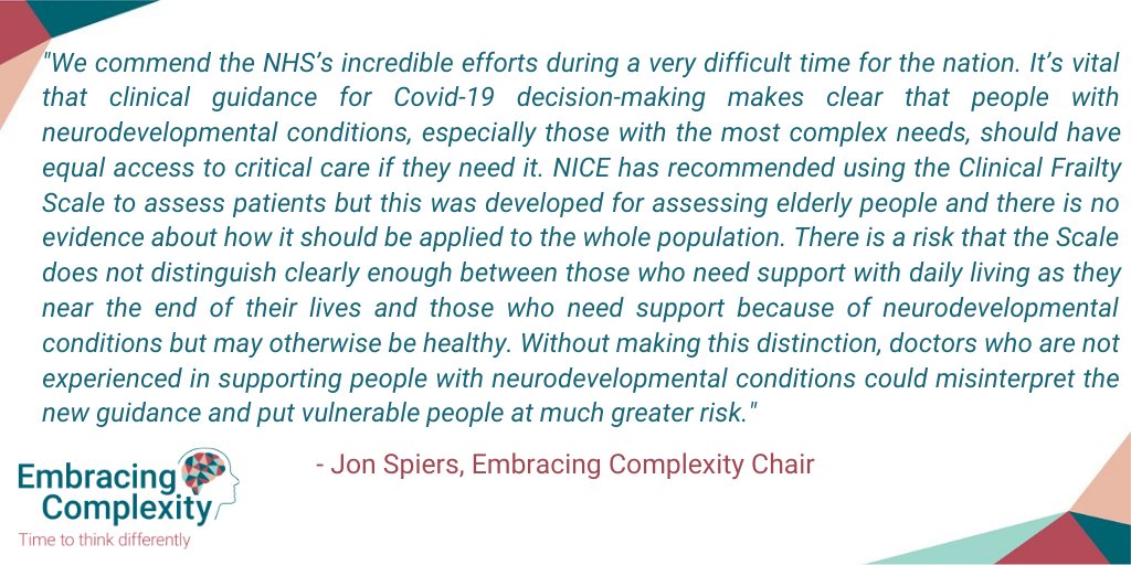 COVID-19 NICE Critical care guidance concerns | Down's Syndrome ...